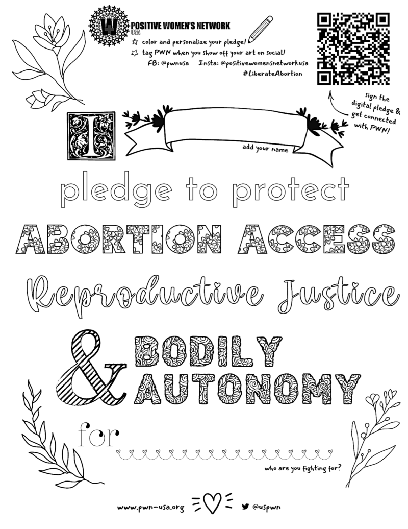 Take the pledge to protect reproductive freedom! – Positive Women's ...